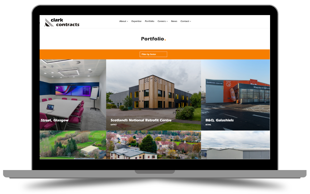 Clark Contracts launches new website | Scottish Construction Now